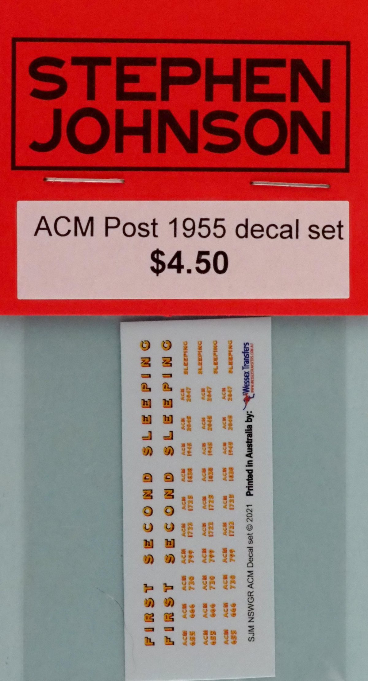 ACM decals – Stephen Johnson Models