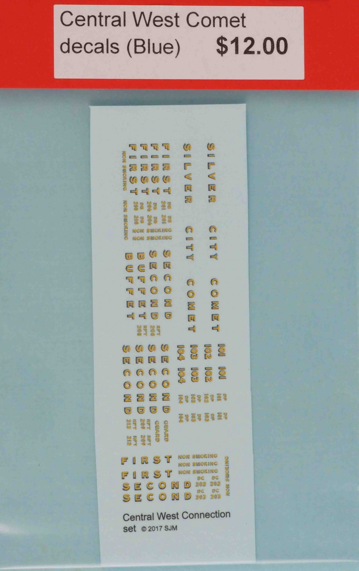 Central West connection silver city comet decal set (blue) – Stephen ...