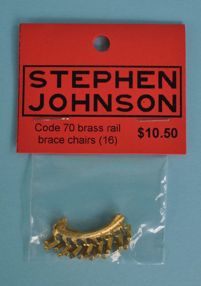 Code 70 brass rail brace chairs – Stephen Johnson Models