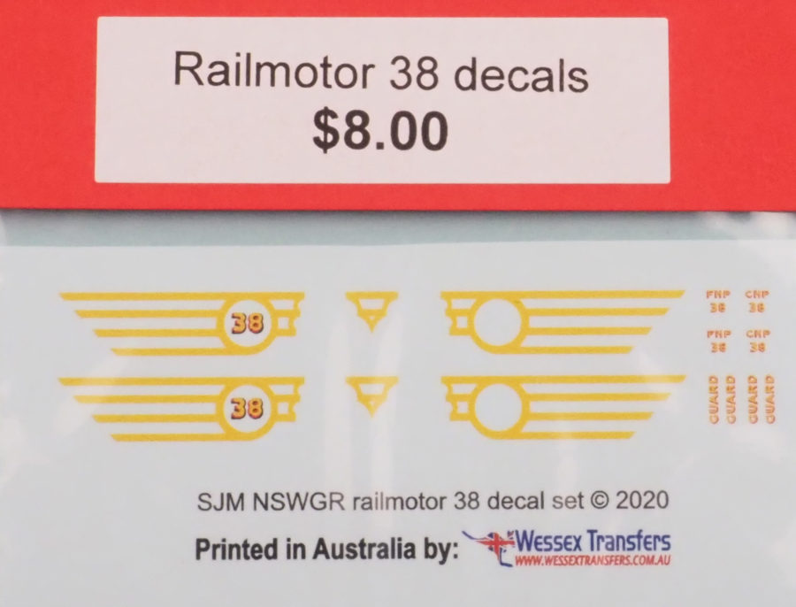 Railmotor 38 decal set – Stephen Johnson Models