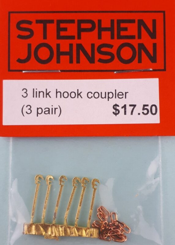 3 link hook coupler (3 pairs) – Stephen Johnson Models